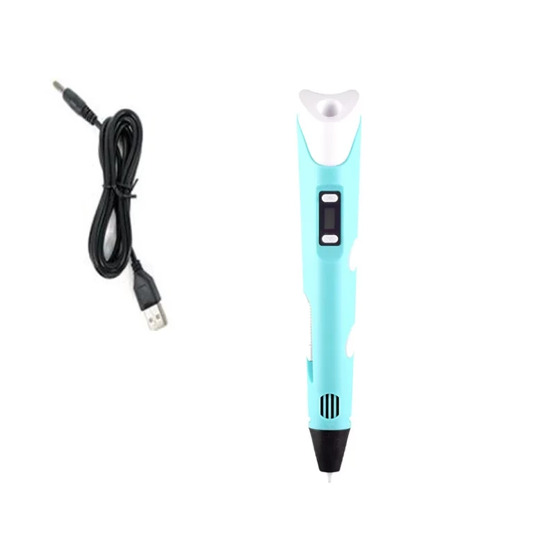 3D Printing Pen for Children OLED Display Gel Art Craft Printer Use PLA ...