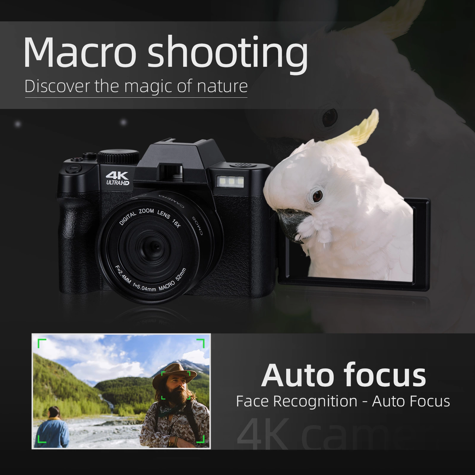 G-Anica Compact Digital Photography Camera4K Wireless Network Camera ...