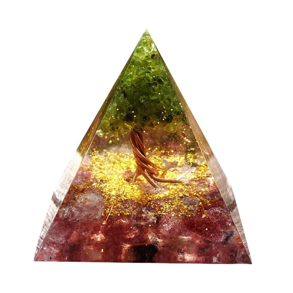 Energy Generator Orgone Pyramid Amethyst Peridot Healing Natural ...