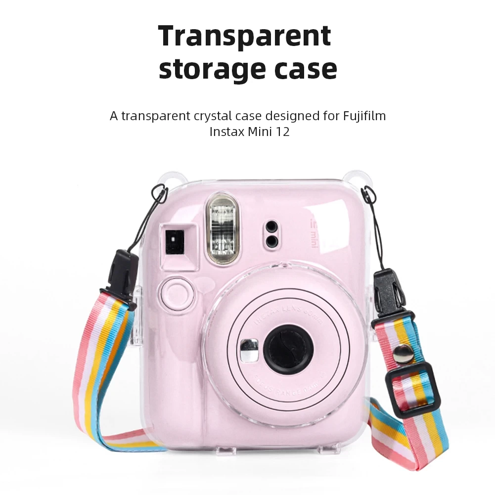 Transparent Camera Case For Fujifilm Instax Mini 12 Camera Bag PC ...
