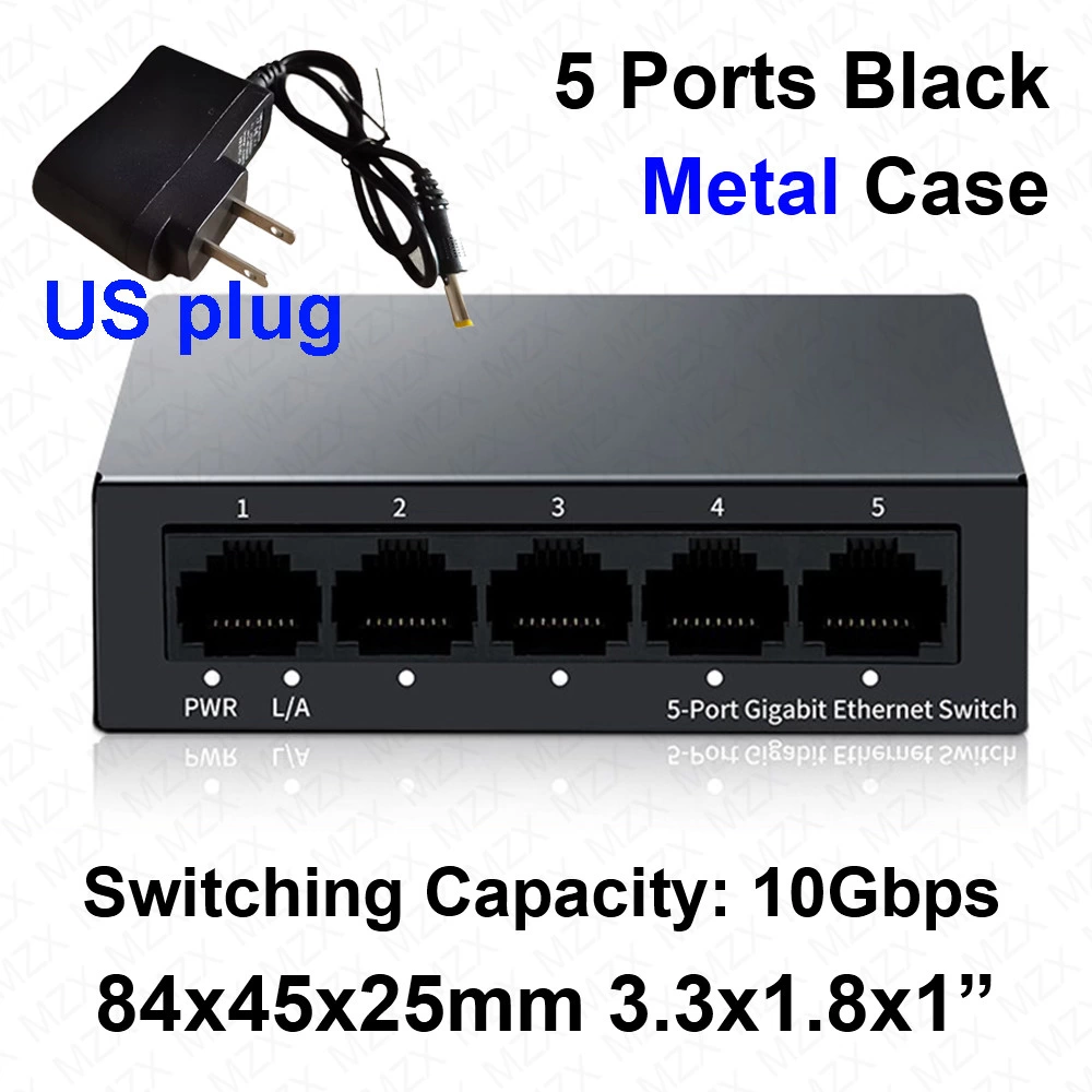 1000Mbps Gigabit Network Switch 5 Ports Switcher RJ45 Hub Mini Ethernet ...