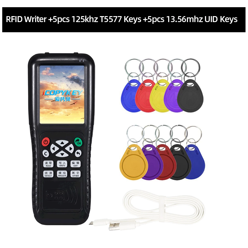iCopy RFID Copier with Full Decode Function Smart Card Key 3 5 8 ...
