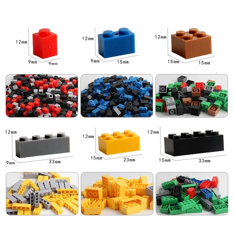1000 Pieces DIY Creative Building Blocks Bulk Sets | Trendsvana
