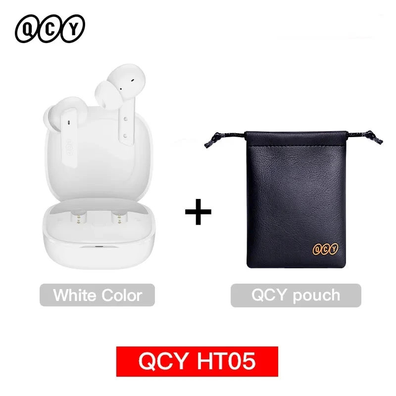 QCY HT05 ANC Wireless Earphone 40dB Noise Cancelling Bluetooth 5.2 ...