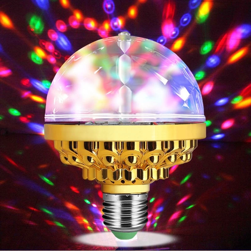 E27 Rotating Magical Ball Lights Mini RGB Projection Lamp Party DJ ...