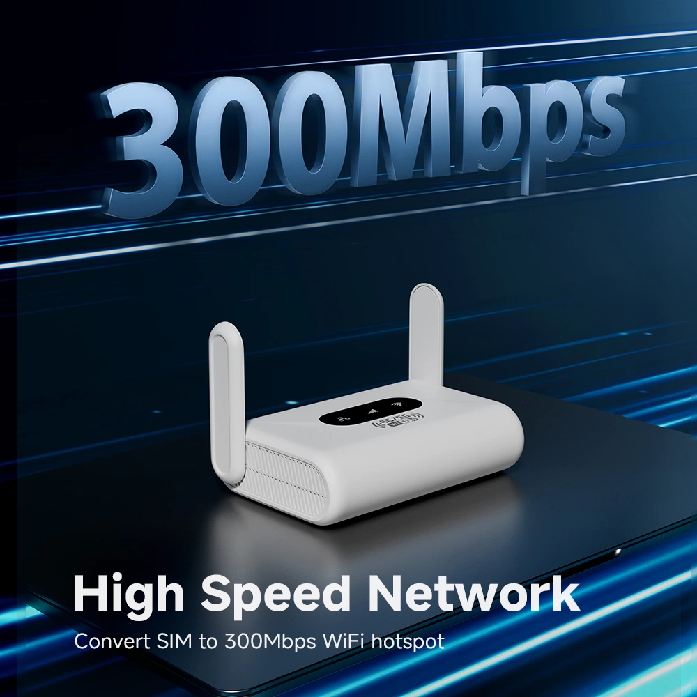 WiFi6 Router 4G LTE Router 300Mbps Modem 4G WiFi Portable Router ...